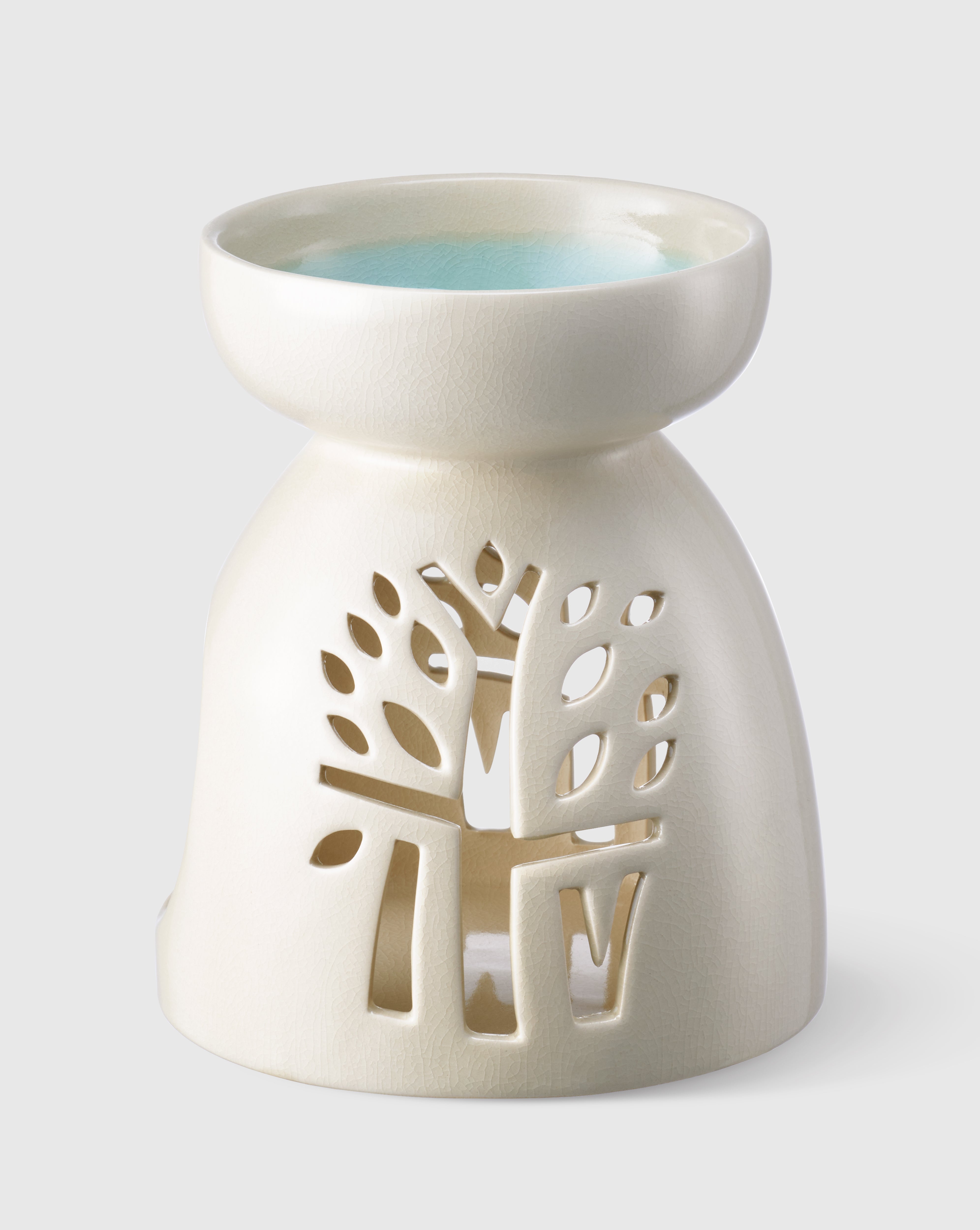 White Ceramic Oil Burner - Large | Banyan Tree Essentials